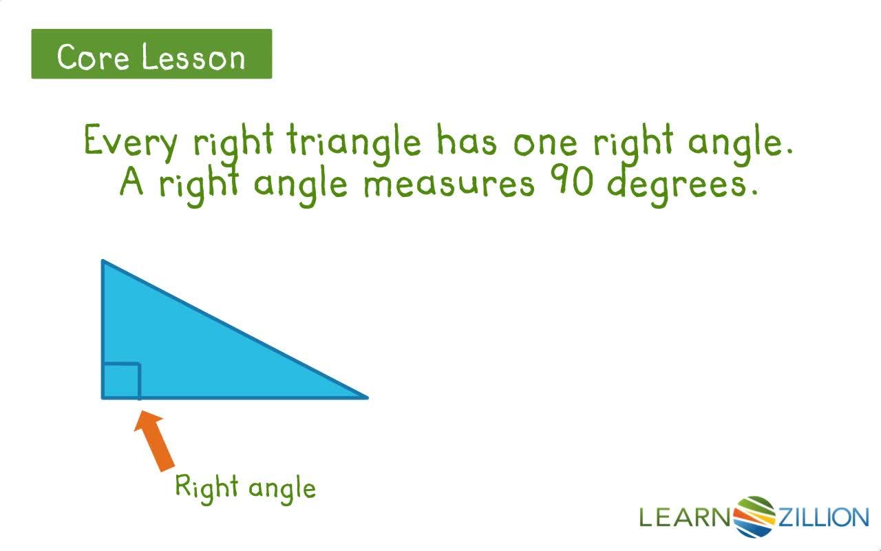 Identify Properties Of Right Triangles Maths 0021